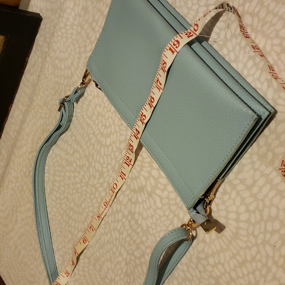 Bags | Powder Blue 3way Adjustable Purse Clutch Crossbody Shoulder ...